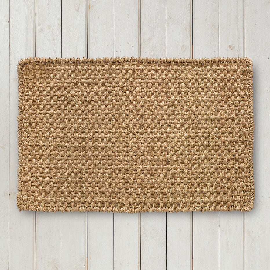 Ella Handwoven Natural Fiber Seagrass Basketweave Doormat 18x30 – Home ...