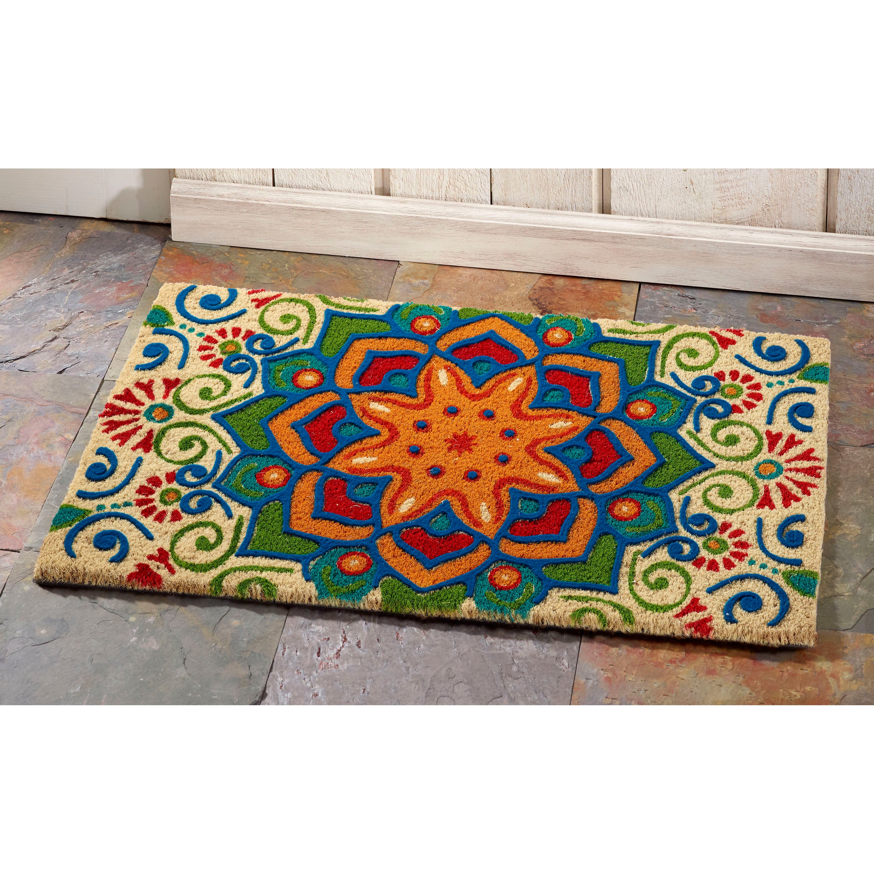 Star of India Natural Fiber Printed Coir Doormat 18x30 – Home ...