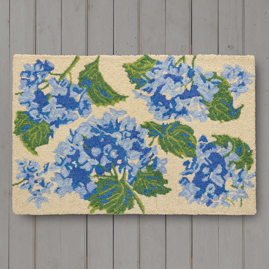 Hydrangea Hand Hooked Wool Rug 24x36 – Home Furnishings by Larry ...