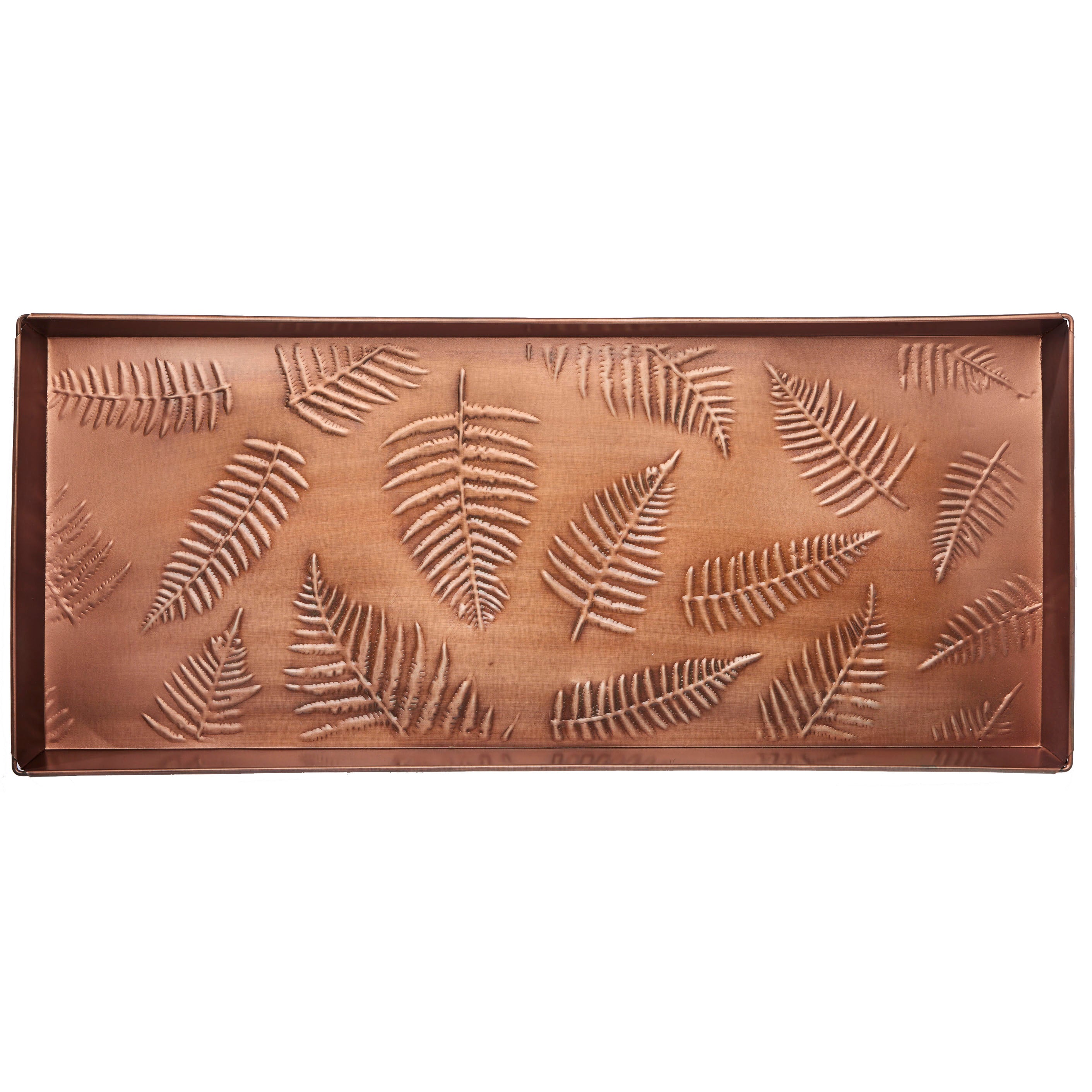 Ferns Antique Copper Metal Boot Tray 30x13 – Home Furnishings by Larry ...