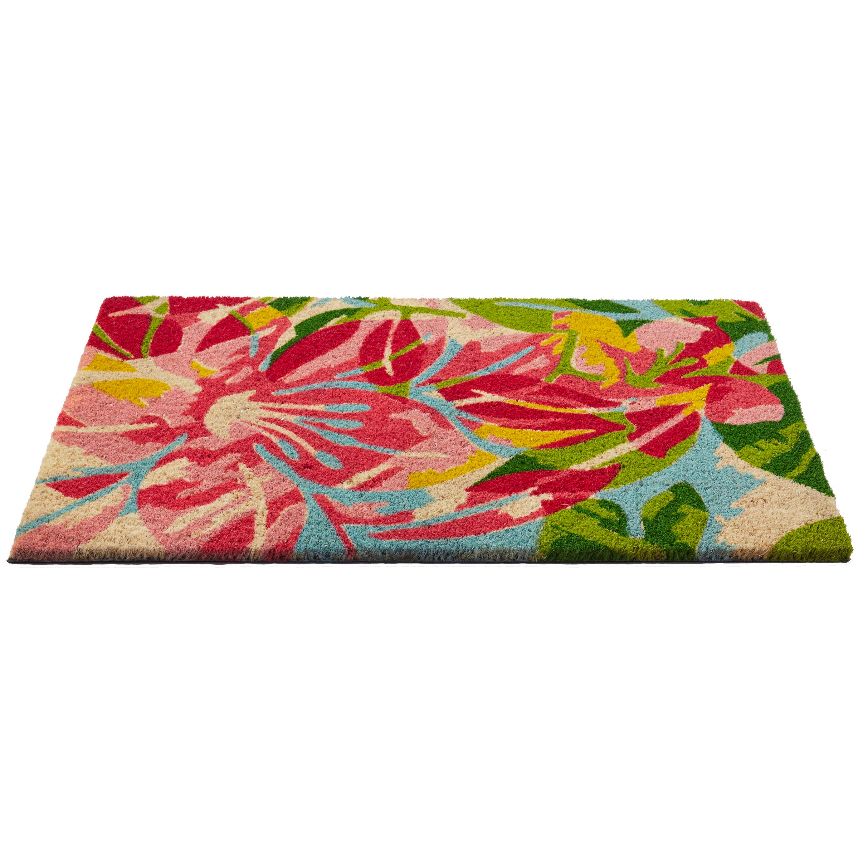 Hibiscus Pink Printed Coir Doormat 18x30 – Home Furnishings by Larry ...