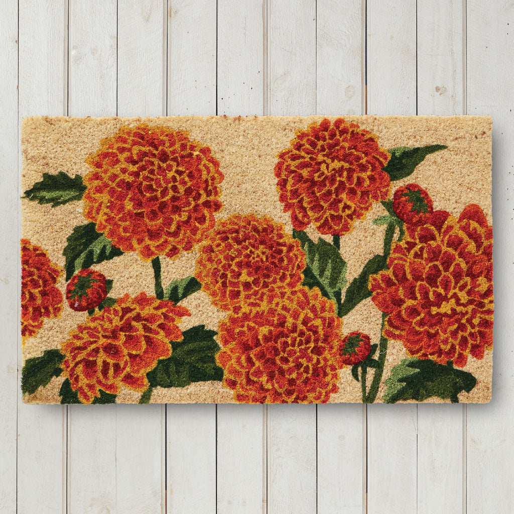 Dahlia Printed Coir Doormat 18x30 – Home Furnishings by Larry Traverso, LLC