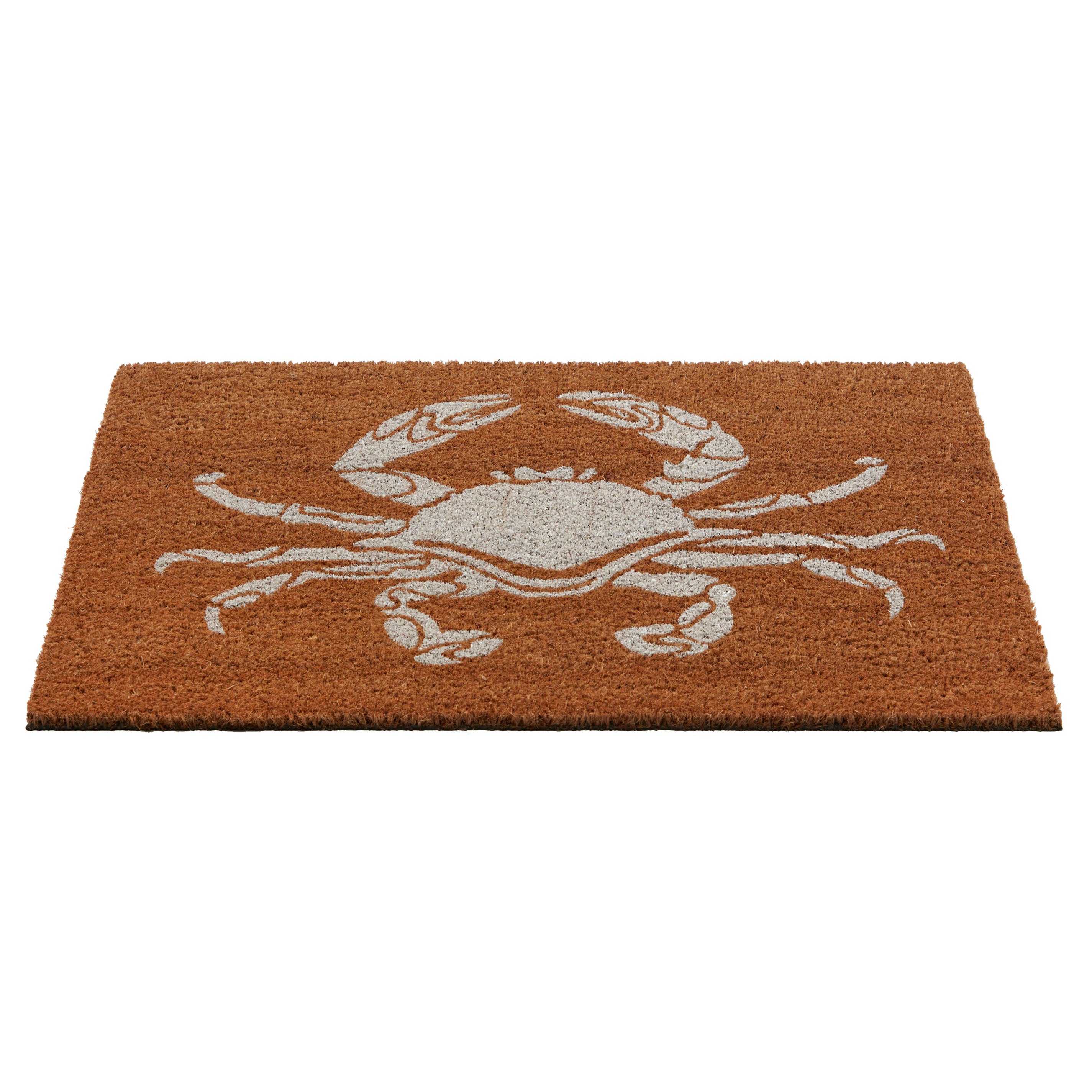 White Crab Printed Coir Doormat 18x30 – Home Furnishings by Larry ...